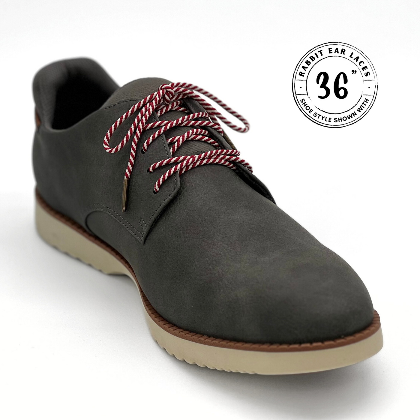 Red and White Shoelaces | Rabbit Ear Laces